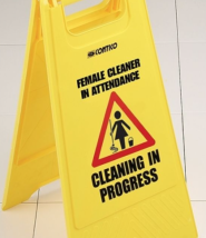 Alliance UK | Sign, Free Standing, Yellow, Male / Female Operative